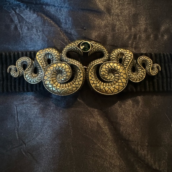 Accessories | Nicolette Carlone Kissing Serpents Emerald Snake Belt ...